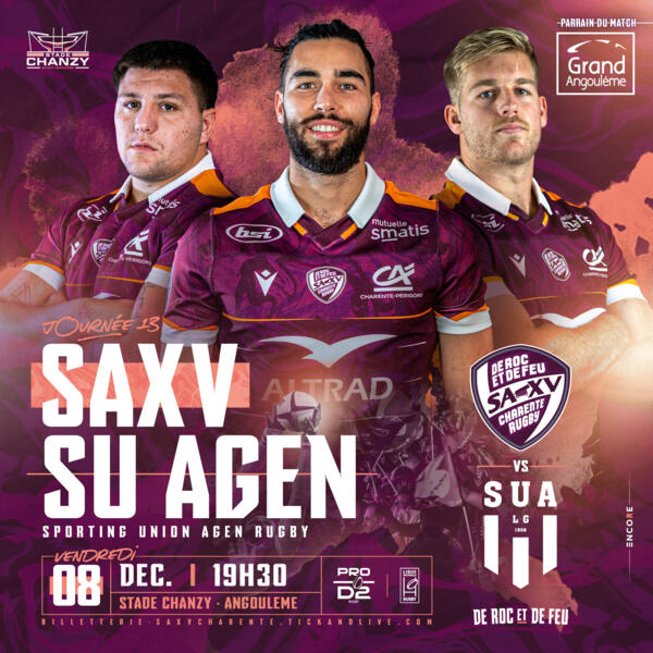 SAXV - SU AGEN le vendredi 8 décembre 2023